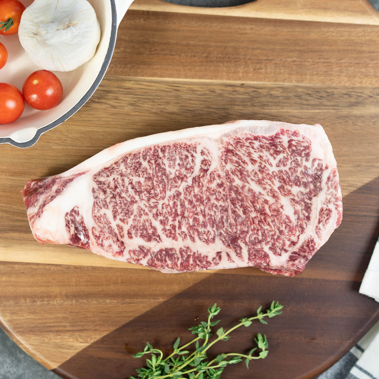 Japanese Wagyu Beef New York Strip Steak | Kobe Strip Steak – Wodagyu
